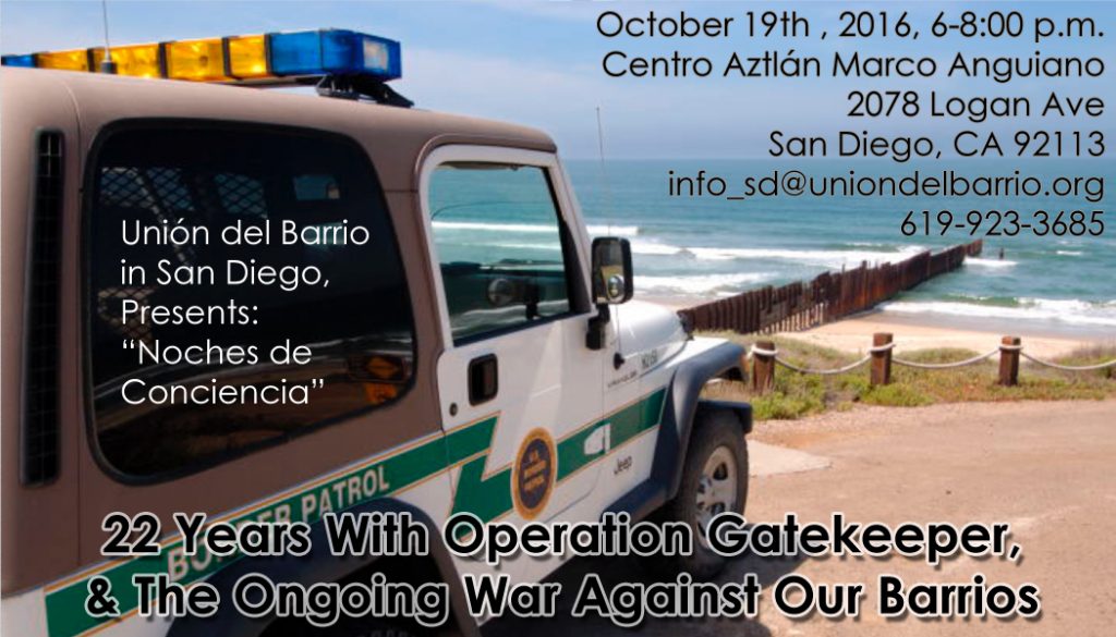 1994-2016: 22 Years of Operation Gatekeeper - Unión del Barrio